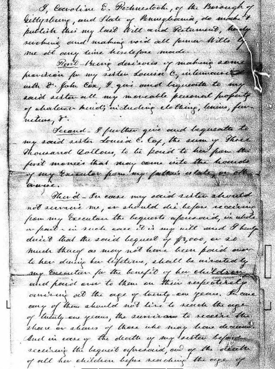 The Fahnestock Sisters - The Gettysburg Network of 1863